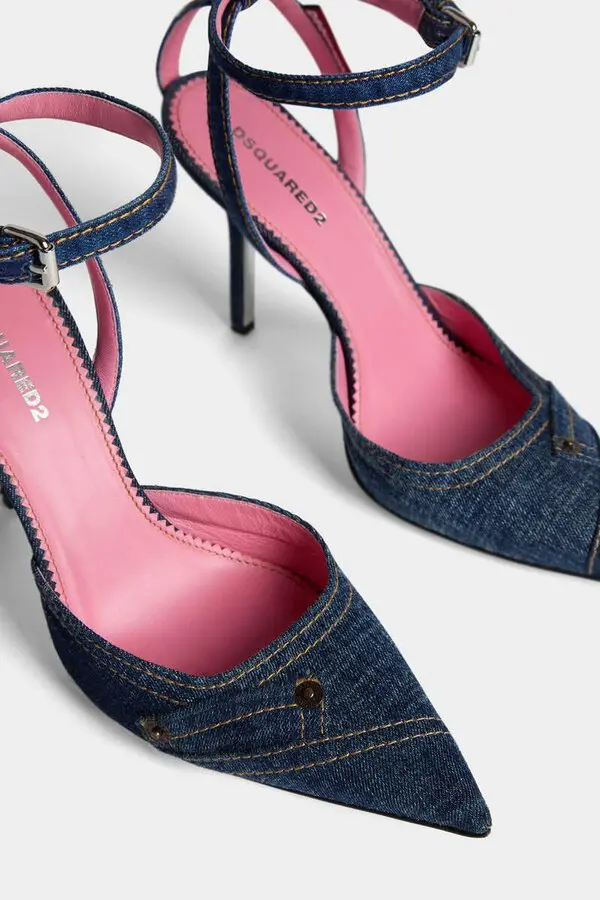 Dsquared2 Pointed-toe Denim Pumps