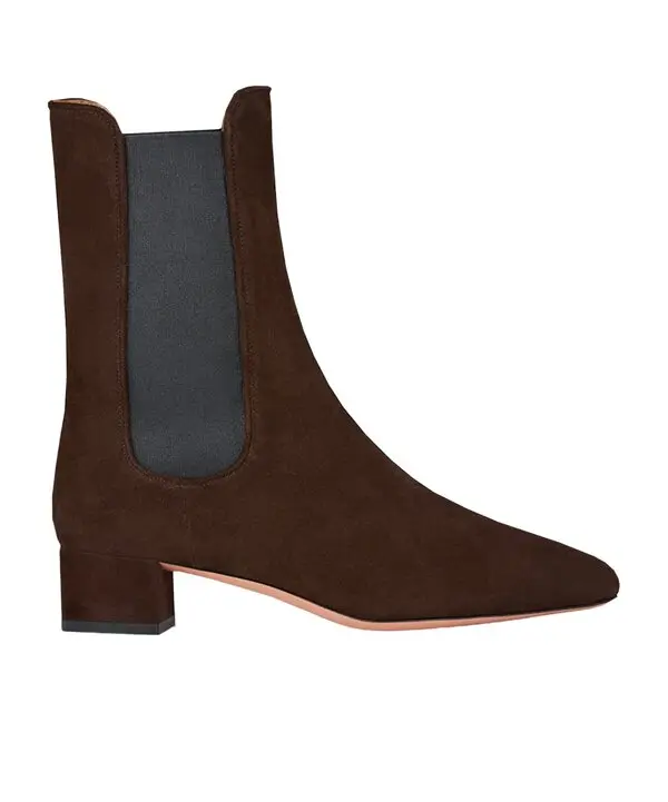 AQUAZZURA Lyon Bootie 35 Chelsea Boots - Brown