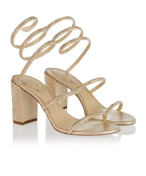 Rene Caovilla Thick Heeled Sandals