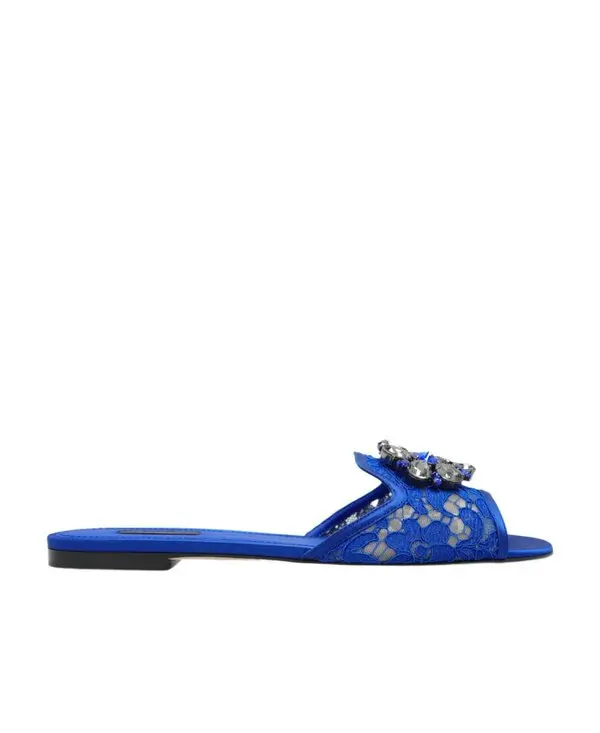 Dolce & Gabbana Bianca' Sliders - Blue