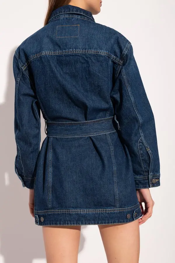 DIESEL® De-flaminia Belted Denim Jacket