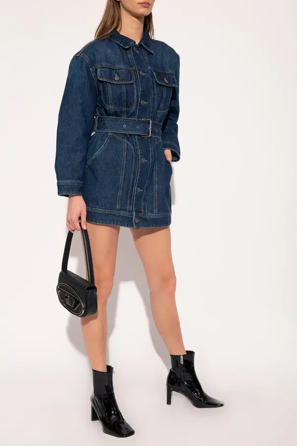 DIESEL® De-flaminia Belted Denim Jacket