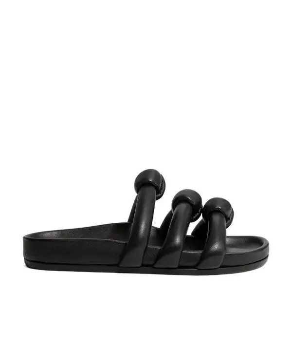 Rick Owens Granola Knot-detail Slides