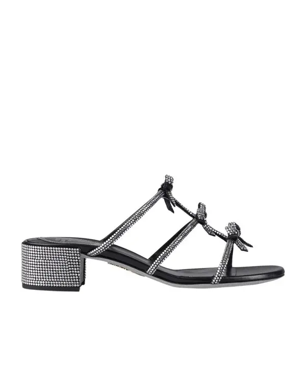 Rene Caovilla Embellished Open Toe Sandals