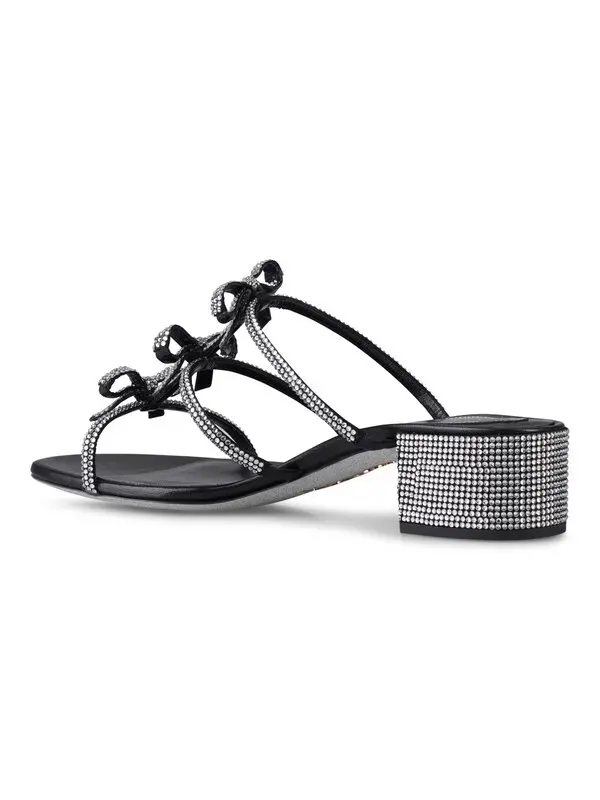Rene Caovilla Embellished Open Toe Sandals