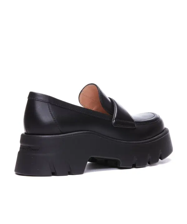 GIANVITO ROSSI Farren Round-toe Loafers