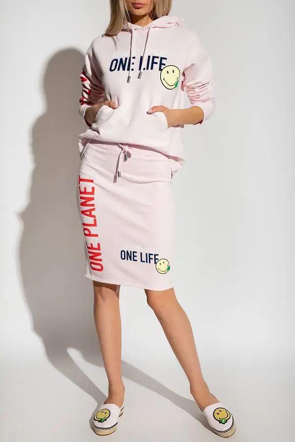 Dsquared2 Smiley Slogan Print Skirt