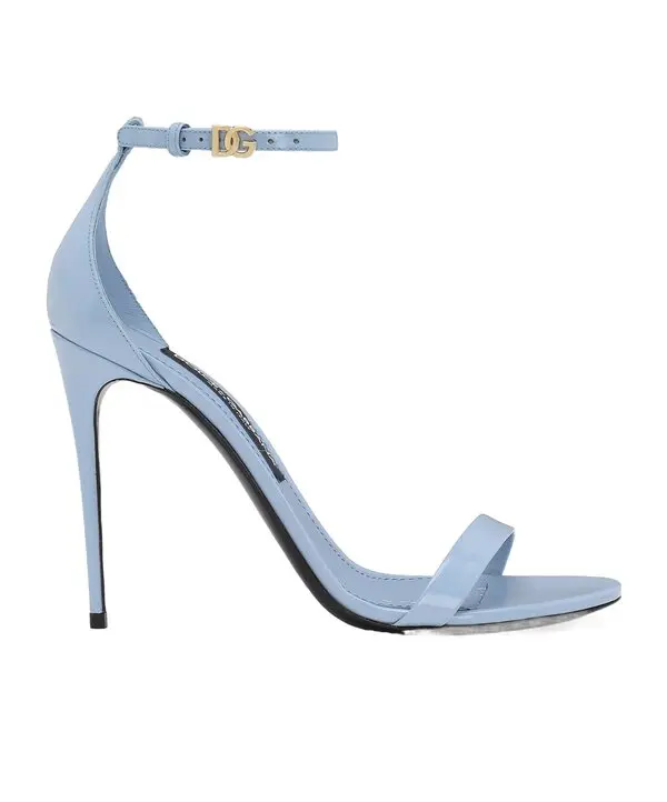 Dolce & Gabbana Dolce Gabbana Dg Logo Plaque Sandals - Light Blue