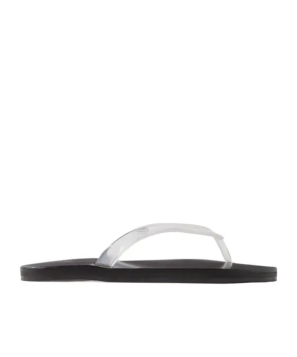 ANCIENT GREEK SANDALS Jelleyleather Sole Saionara Jelly Flip-flops - Black