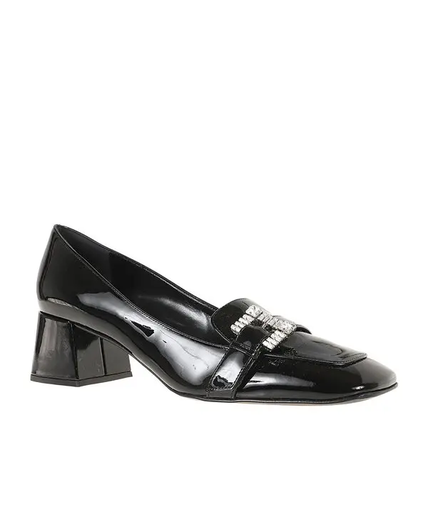 SERGIO ROSSI Twenty Buckle Square-toe Pumps - Black