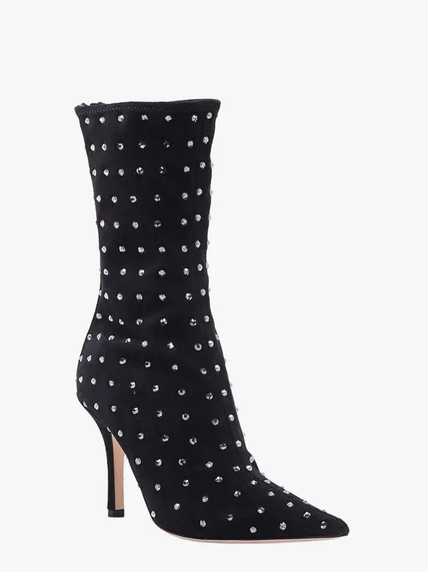Paris Texas 100mm Crystal-embellished Pointed Boots
