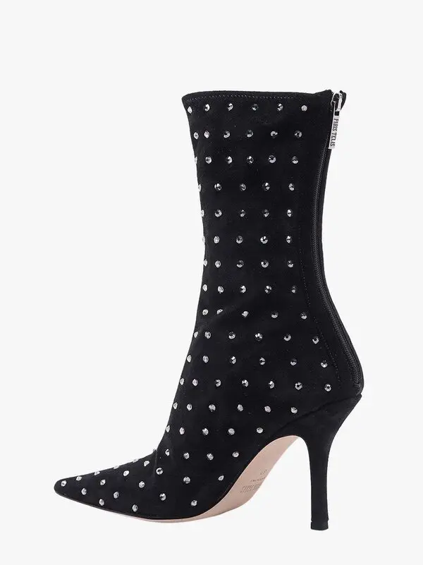 Paris Texas 100mm Crystal-embellished Pointed Boots