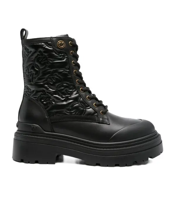 Pinko Round Toe Ankle Boots