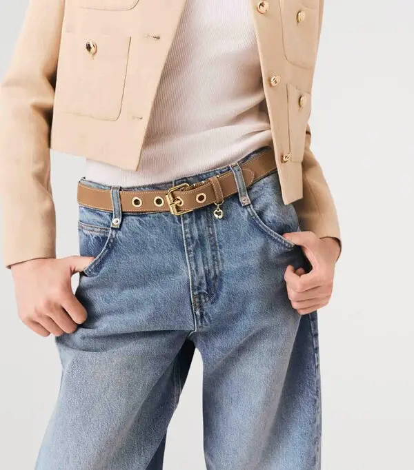 Maje Leather Miss M Belt