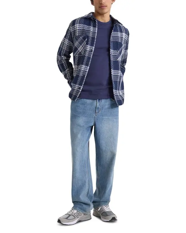 WAX LONDON Whiting Plaid Weave Overshirt