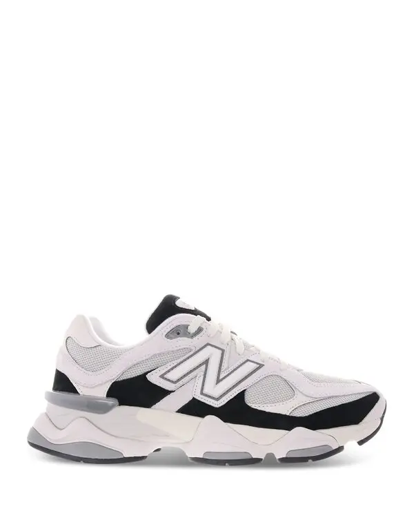 NEW BALANCE 9060 Leather & Mesh Sneakers - Black