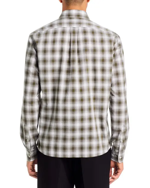 BOSS Liam Cotton Check Button Collar Shirt