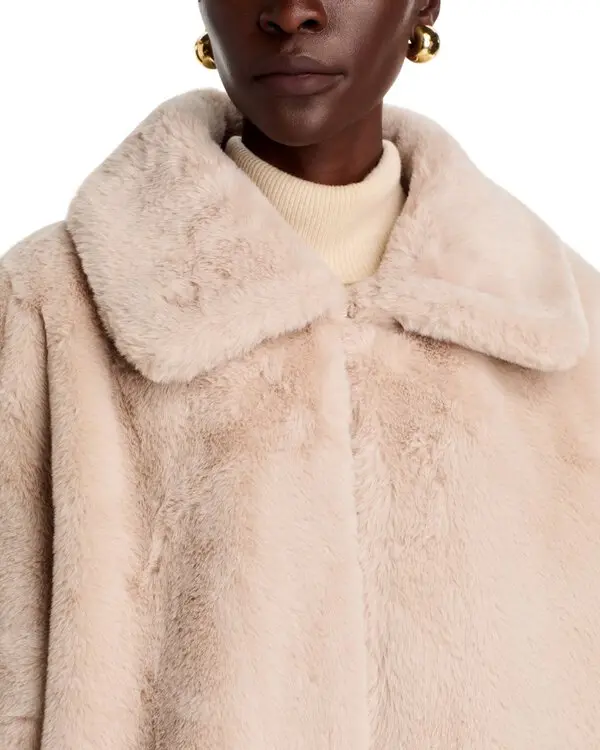 Echo Blair Sheared Faux Fur Jacket - Taupe
