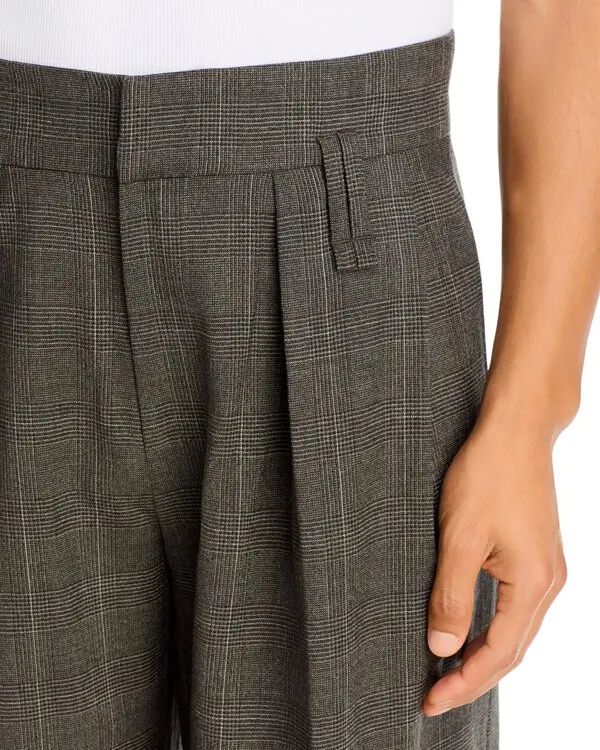 Simone Rocha Relaxed Fit Wide Leg Wool Blend Pants
