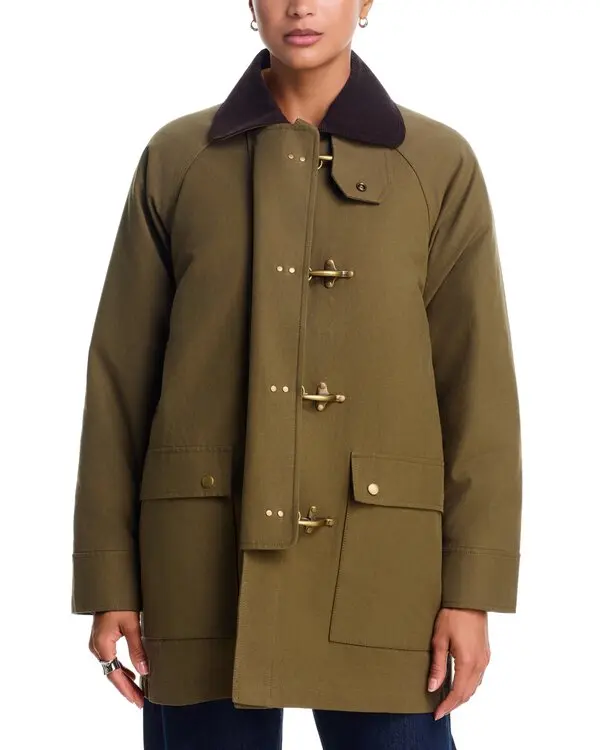 The Great. The Firefighter Cotton Hook Front Jacket