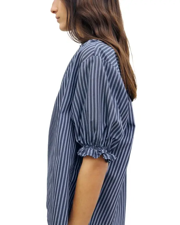 Gerard Darel Louann Ruffled High Collar Blouse