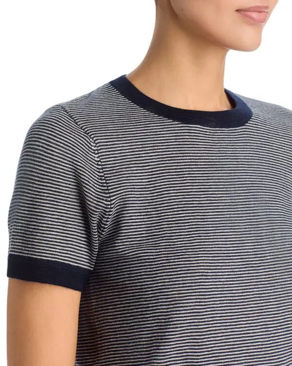 Majestic Filatures Cashmere Striped Short Sleeve Tee