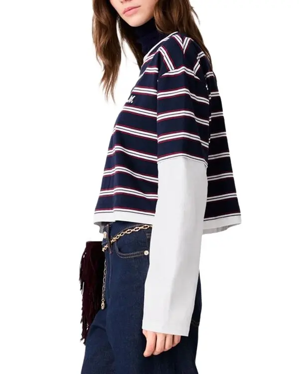 Maje Togomo Layered Look Tee