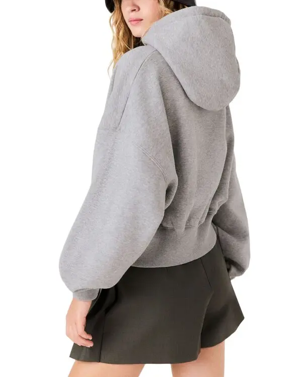 Maje Embroidered Logo Hoodie Sweatshirt
