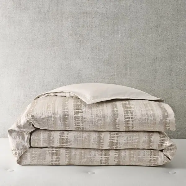 HUDSON PARK COLLECTION Shibori Stripe Duvet Cover, King Exclusive