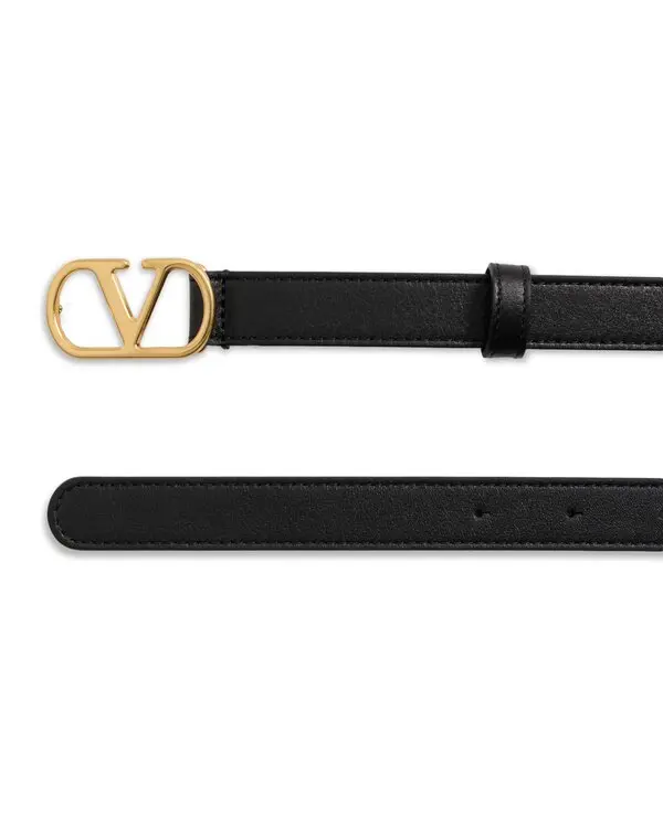 Valentino Garavani Vlogo Leather Belt