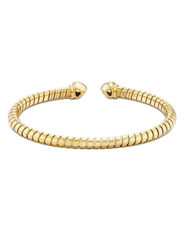 Marina B 18k Yellow Diamond Flex Cuff Bracelet