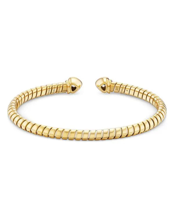 Marina B 18k Yellow Diamond Flex Cuff Bracelet
