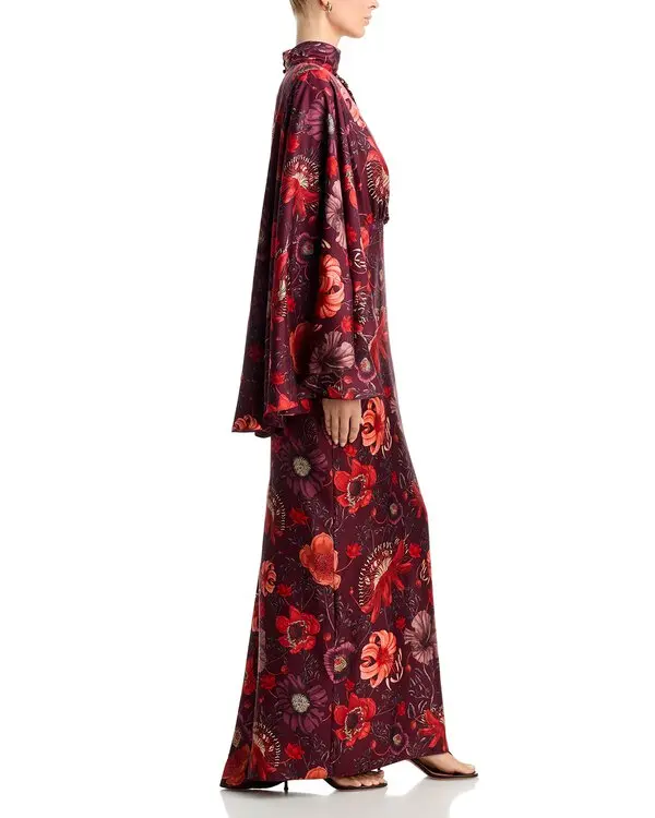 Johanna Ortiz Hidden Flower Silk Maxi Dress