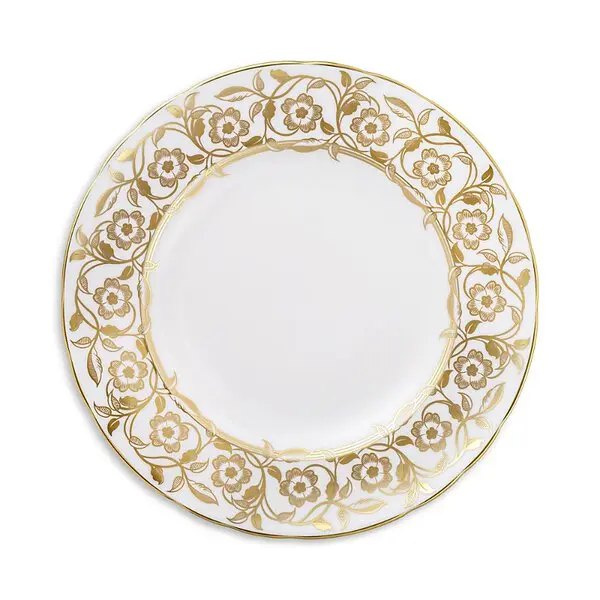 ROYAL CROWN DERBY Primrose White Dinner Plate