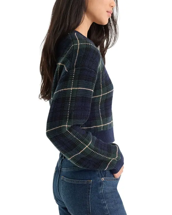 Good American The Jacquard Cardigan Sweater