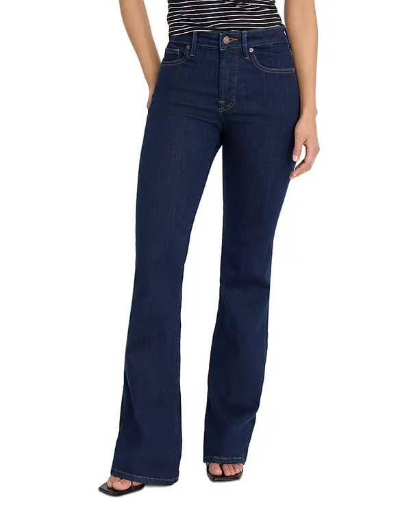 Good American Good Legs High Rise Flare Leg Jeans In Indigo1153 - Indigo