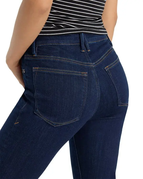 Good American Good Legs High Rise Flare Leg Jeans In Indigo1153 - Indigo