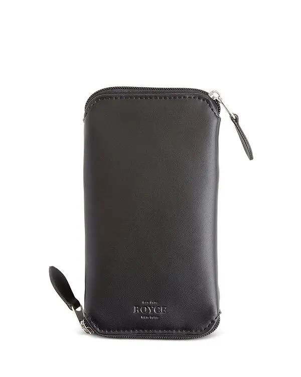 ROYCE NEW YORK Double Eyeglass Travel Case - Black