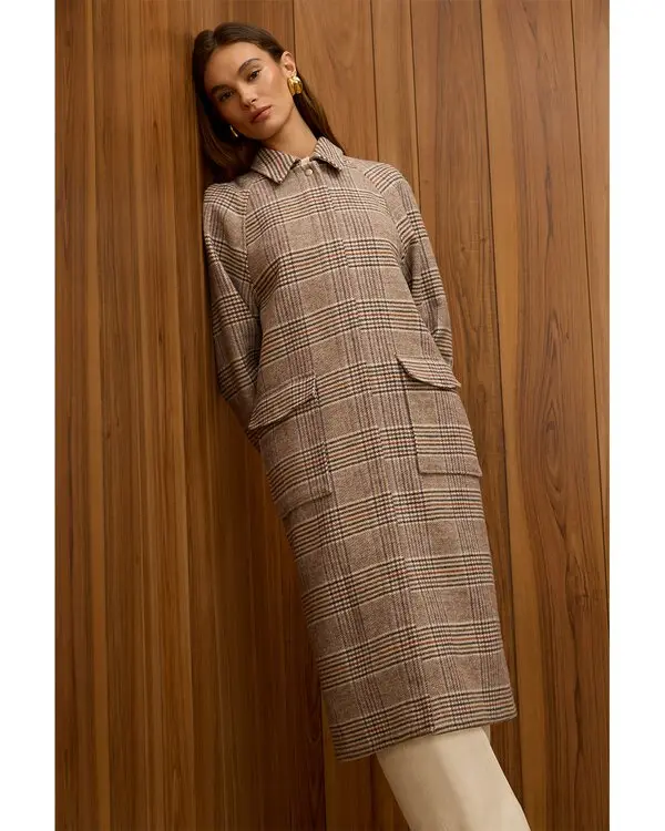 French Connection Sutton Plaid Coat