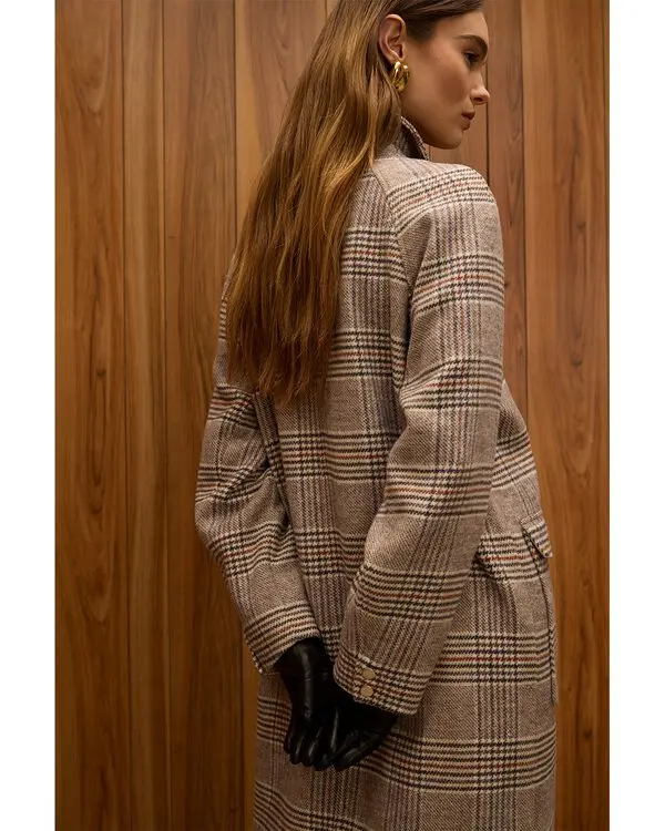 French Connection Sutton Plaid Coat