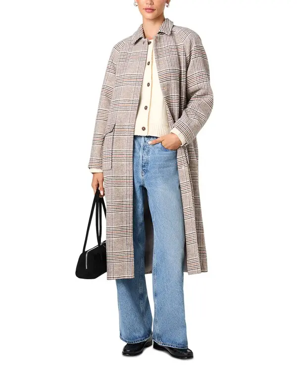 French Connection Sutton Plaid Coat