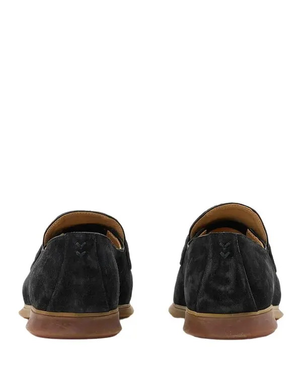John Varvatos Thompson Suede Slip On Penny Loafers