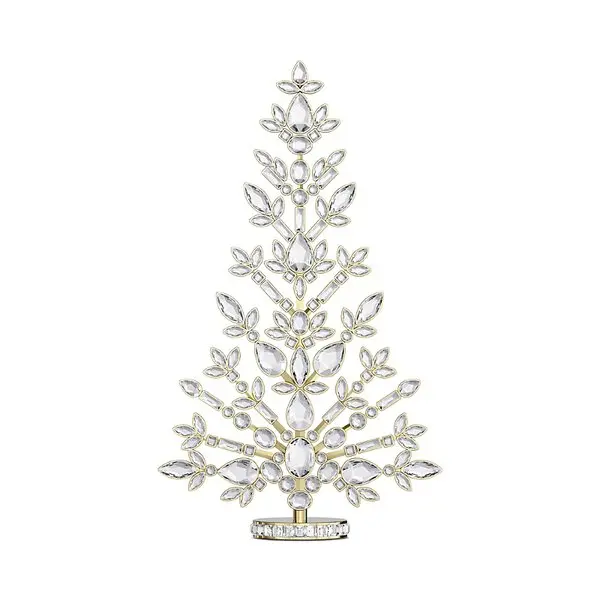 SWAROVSKI Gema Crystal Holiday Tree Figurine - White