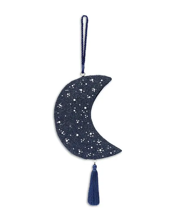 SIMONMILLER Small Beaded Crescent Wristlet - Navy