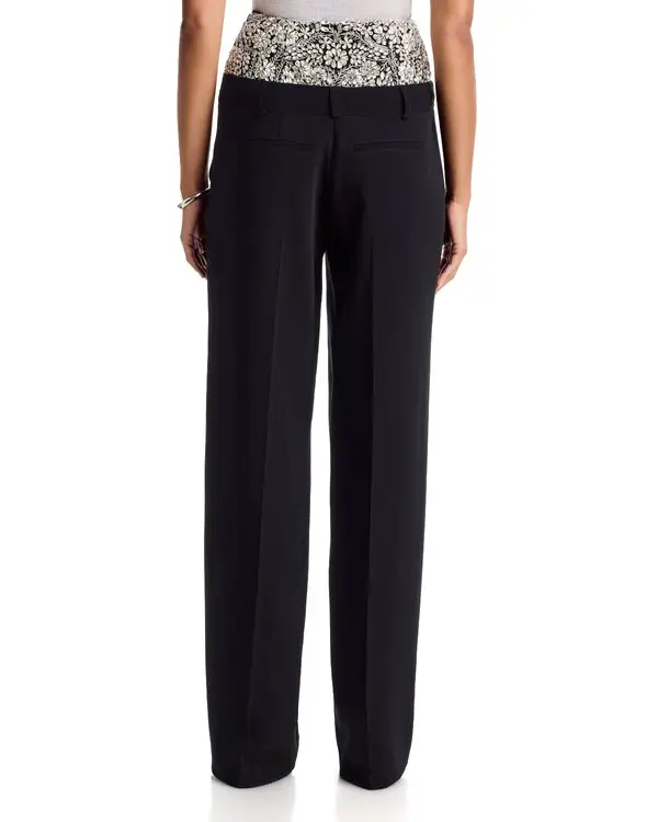Cinq À Sept Crystal Ivy Dionne Embellished Pants