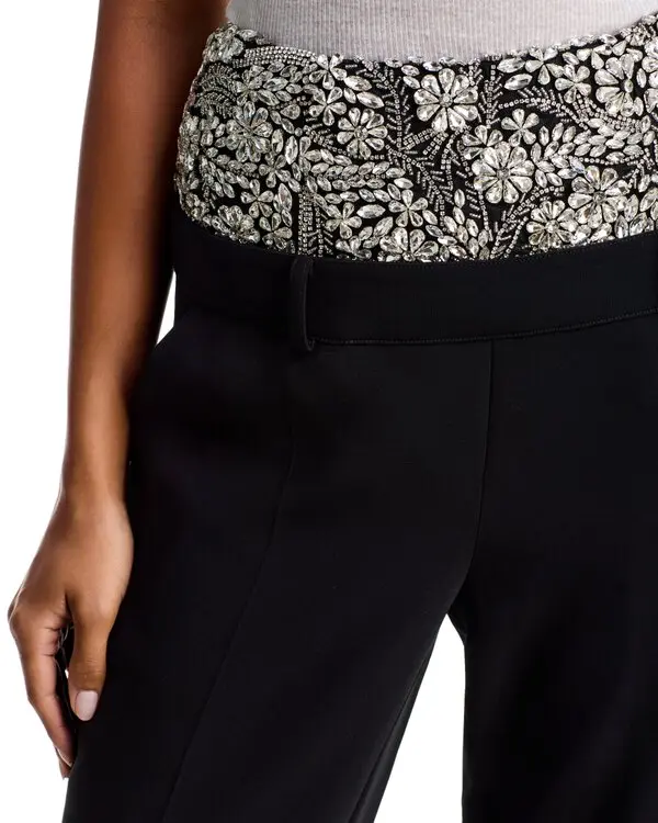 Cinq À Sept Crystal Ivy Dionne Embellished Pants