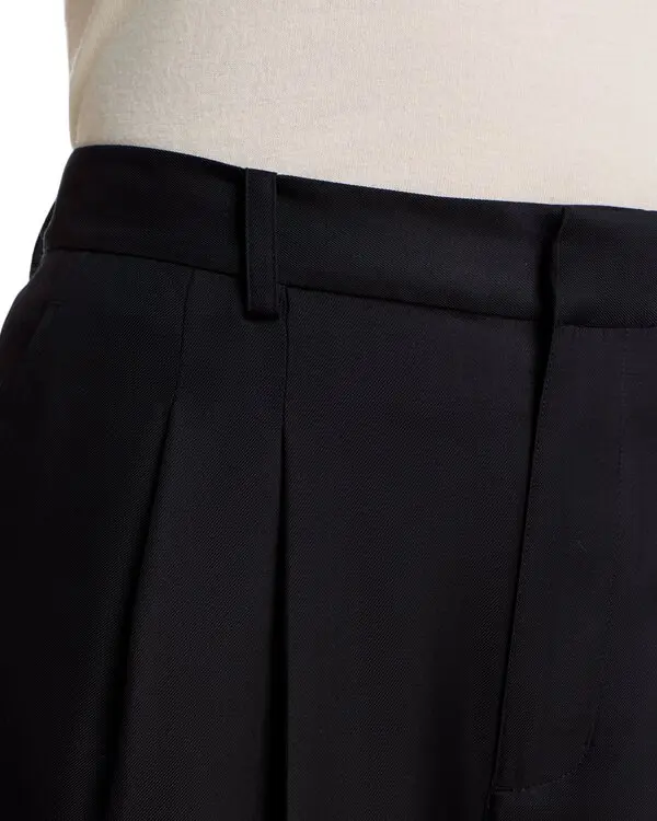 LISA YANG Silk Wide Leg Pleated Pants