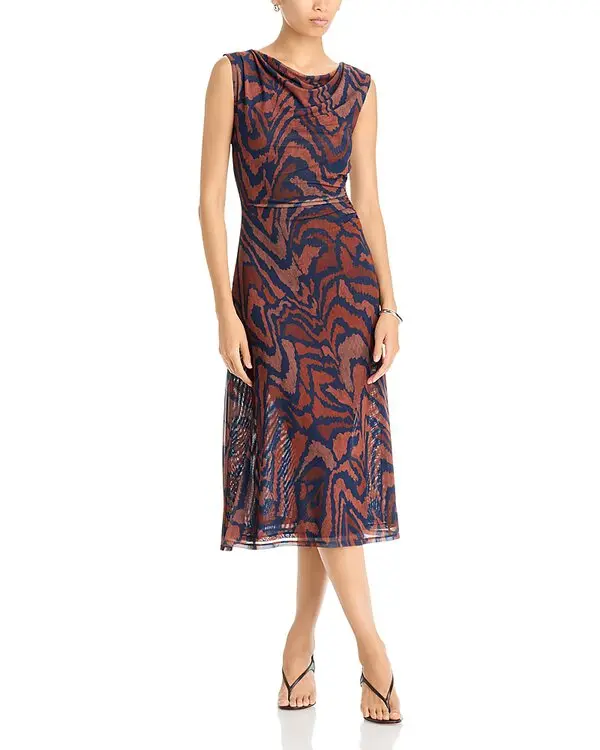 Johnny Was Leyla Boat Neck Midi Dress