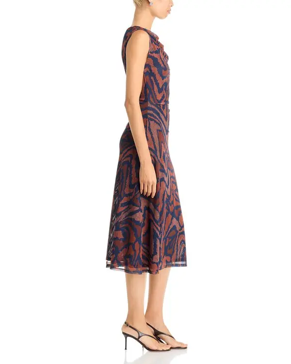 Johnny Was Leyla Boat Neck Midi Dress