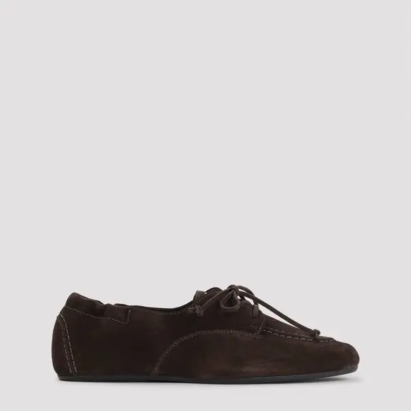 Celine Lace-up Suede Loafer